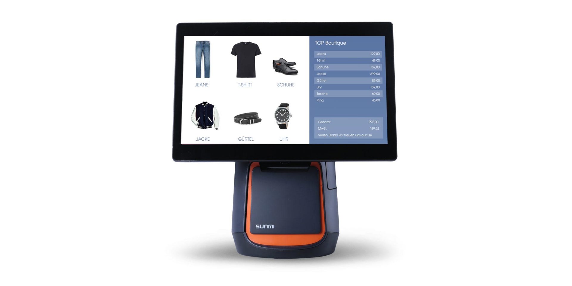 SUNMI T2s | Desktop-Kassensystem für optimale User Experience