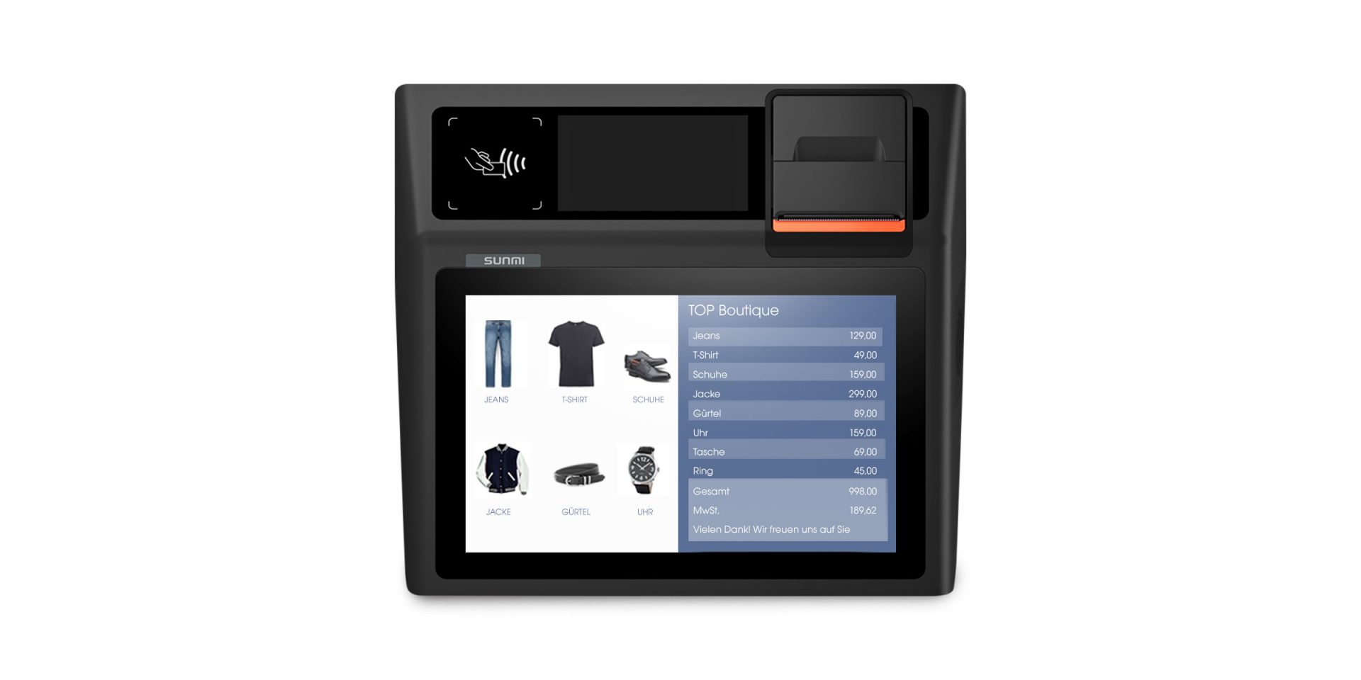 SUNMI D2 Mini | Kompakte 11,6" All-in-One Kasse