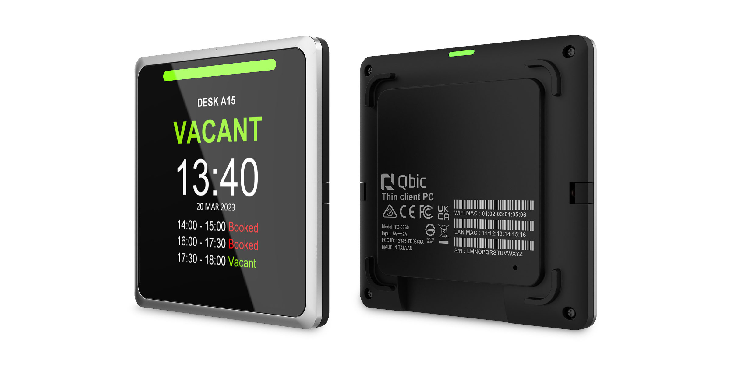 New Work: Compact desk-sharing mini terminal Qbic TD-0360