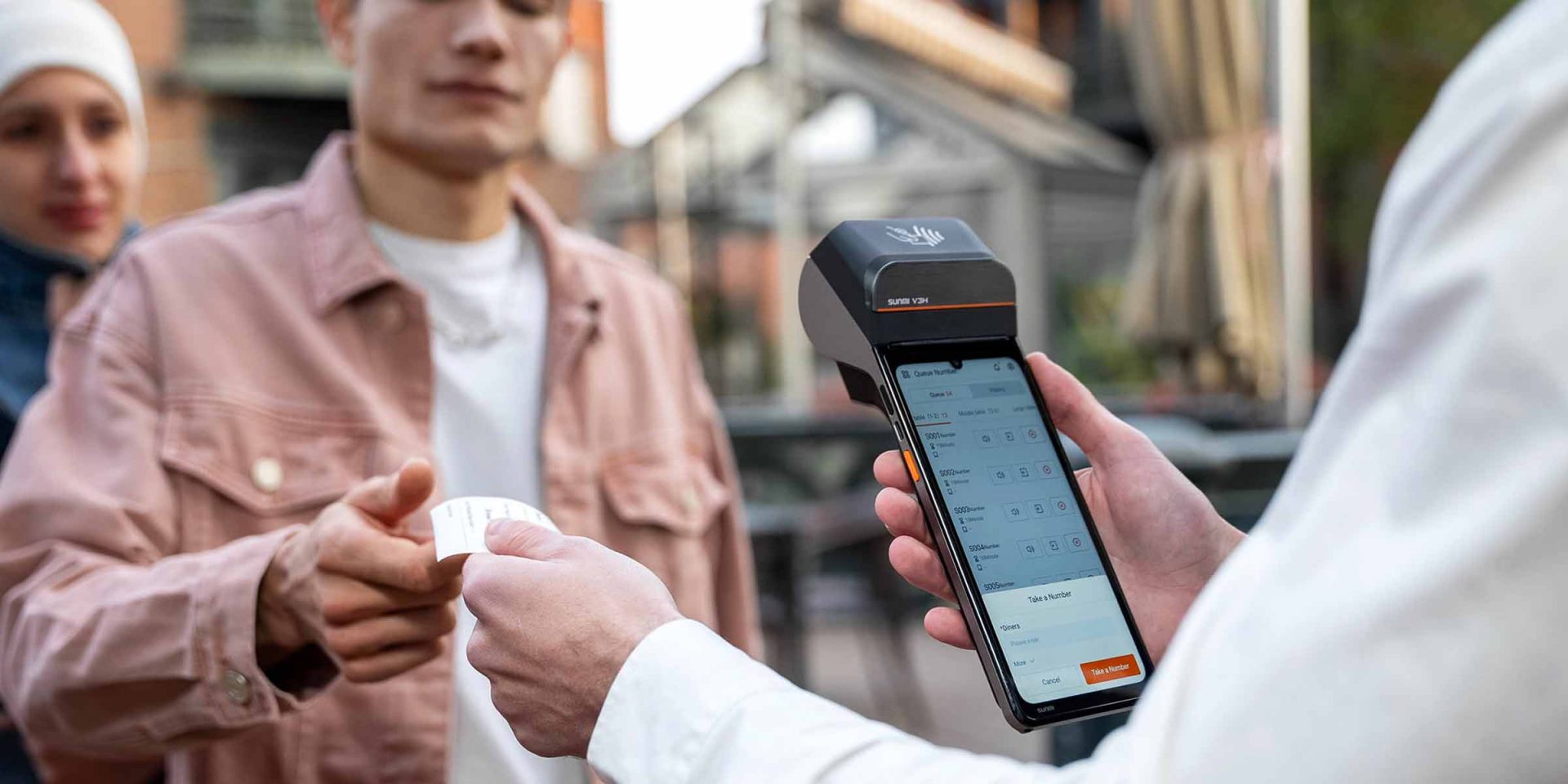 SUNMI V3 | Handheld cash register - dual printer, NFC & HD+